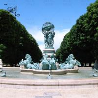 China Fontaine de l'Observatoire Outdoor Bronze Figure Fountain Famous Large Horse Statues Fountains Garden Decoration for sale