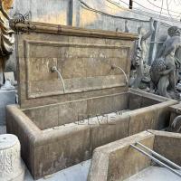 China Stone Wall Fountains Antique Italian Marble Garden Fountain Design Large Outdoor Home Decoration for sale