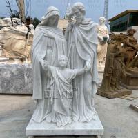 China Marble Holy Family Statue Natural Stone Mary Statues Natural Stone Mary Statues Custom Size for sale