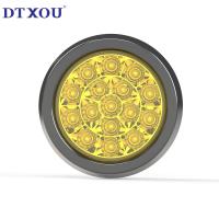 China 4 inch 16 LED Truck Trailer Tail Brake Light Red/Yellow/White/Green/Blue 3wires 10-30v for sale