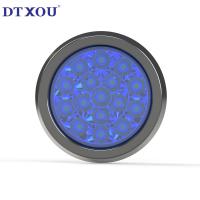 China 4 inch 16 LED Truck Trailer Tail Brake Light Red/Yellow/White/Green/Blue 3wires 10-30v for sale
