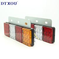 China 12LED 24V Car Trailer Truck Rear Tail Lights Warning Lights Brake Stop Tail Turn Indicator LED Lamps for sale
