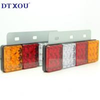China 12LED 24V Car Trailer Truck Rear Tail Lights Warning Lights Brake Stop Tail Turn Indicator LED Lamps for sale