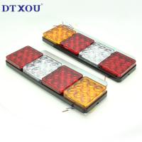 China 12LED 24V Car Trailer Truck Rear Tail Lights Warning Lights Brake Stop Tail Turn Indicator LED Lamps for sale
