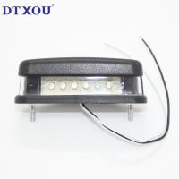 China 2023 LED Trailer Truck Motorcycle License Plate Light with 6 F5 Chips and PC Lens for sale