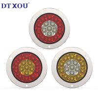 China Universal 12v 24v Warning Strobe Led Trucks Light Red Amber Trailer Brake Lights Stop Trailer Rear Lamp for sale