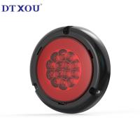 China 4 Inch Plastic Housing Truck Trailer Led Light Round Tail Turn Braking Reverse Turn Signal Stop Light Bus School for sale