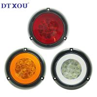China 4 Inch Plastic Housing Truck Trailer Led Light Round Tail Turn Braking Reverse Turn Signal Stop Light Bus School for sale
