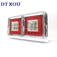 China Waterproof Type Long Life Tail Light 24v Led Three Color Truck Sign Light Warning Light Brake Stop Lamp for sale