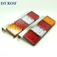 China 4-hole LED truck tail light Rear Tail Stop Light Indicator Lamp E-mark For Trailer Truck Utes Caravan Lorry Van for sale