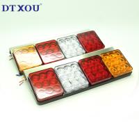 China 4-hole LED truck tail light Rear Tail Stop Light Indicator Lamp E-mark For Trailer Truck Utes Caravan Lorry Van for sale