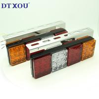 China 4-hole LED truck tail light Rear Tail Stop Light Indicator Lamp E-mark For Trailer Truck Utes Caravan Lorry Van for sale