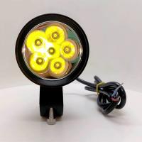 China Bright 6 LED Metal Shell Front Light for Bicycle Headlight  Bike Head Lamp  Night Riding Safety Cycling Fog Light Headlamp for sale