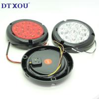 China 4 Inch Round Led Trailer Tail Lights Waterproof 12v Brake Stop Turn Reverse Lights Sealed Flush Mount For Truck Rv Boat for sale