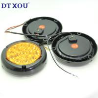 China 4 Inch Round Led Trailer Tail Lights Waterproof 12v Brake Stop Turn Reverse Lights Sealed Flush Mount For Truck Rv Boat for sale