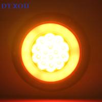 China Good Price 4 Inch 14 Led Oval Oblong Revere/ Brake/ Turn/ Lights For Car Trailer Truck Tail Light Lamp Trailer Taillight for sale