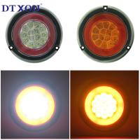 China Good Price 4 Inch 14 Led Oval Oblong Revere/ Brake/ Turn/ Lights For Car Trailer Truck Tail Light Lamp Trailer Taillight for sale
