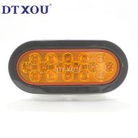 China Universal Cars 12V LED 6 Inch Oval Brake Stop Side Maker Turn Signal Tail Light Fit for Trailer Truck Lorry for sale