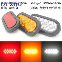 China Universal Cars 12V LED 6 Inch Oval Brake Stop Side Maker Turn Signal Tail Light Fit for Trailer Truck Lorry for sale