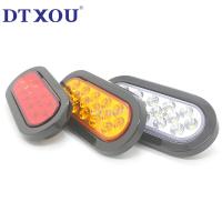 China Universal Cars 12V LED 6 Inch Oval Brake Stop Side Maker Turn Signal Tail Light Fit for Trailer Truck Lorry for sale