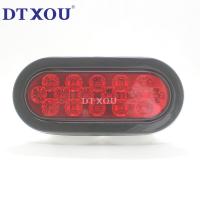 China Universal Cars 12V LED 6 Inch Oval Brake Stop Side Maker Turn Signal Tail Light Fit for Trailer Truck Lorry for sale