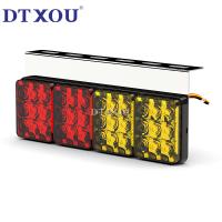 China 12V 24V 4-hole LED truck tail light combination trailer tail light indicator light for sale