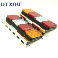 China 12V 24V 4-hole LED truck tail light combination trailer tail light indicator light for sale
