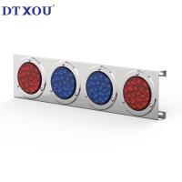 China Automotive external accessories LED 4 hole brake taillight assembly for truck trailers for sale