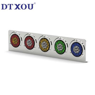 China CIMC Truck Trailer 5-hole LED Tail Lamp Assembly with Iron Material and 4inch Hole Size for sale