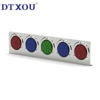 China CIMC Truck Trailer 5-hole LED Tail Lamp Assembly with Iron Material and 4inch Hole Size for sale
