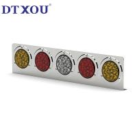 China CIMC Truck Trailer 5-hole LED Tail Lamp Assembly with Iron Material and 4inch Hole Size for sale