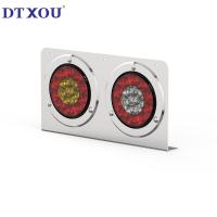 China Waterproof 4-inch 2-in-1 Stainless Steel Brake Tail Light Assembly for Universal Vehicles for sale