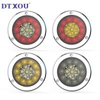 China 4inch Round 12V 24V Truck Tail Lights Combination Rear Tail Lighting Led Tail Lights Trailer for sale