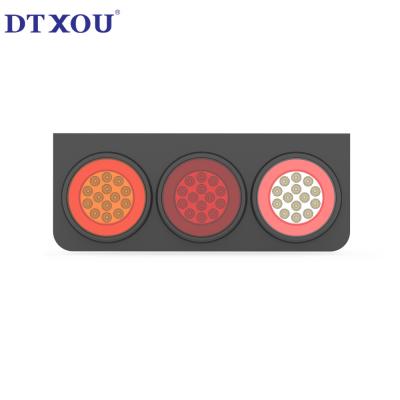 China 12V 24V Red Amber White Combination LED Tail Lights for Heavy or Semi Trucks 520*207mm for sale