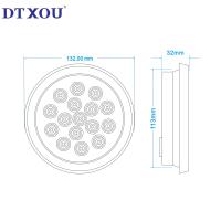 China Wattage 3w Waterproof 4 inch Round LED Truck Trailer Lamp 12/24V/10V-30V Turn Tail Lights for sale