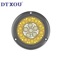 China Car Fitment 4 Inch Round LED Trailer Tail Lights Kit Waterproof Signal Stop Turn Track for sale