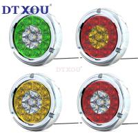 China Car Fitment 4 Inch Round LED Trailer Tail Lights Kit Waterproof Signal Stop Turn Track for sale