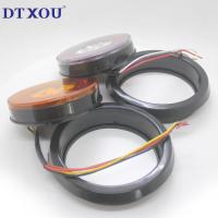 China Running Tail Light Reverse Backup Stop Lamp Red Amber White 4 Inch Round 24LEDs For Truck Trailer for sale