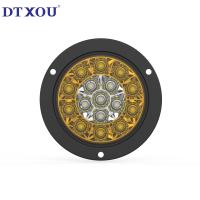 China 4 Inch Round 16 Led Dot E-mark Red Car Brake Truck Stop Turn Tail Lights Trailer for sale