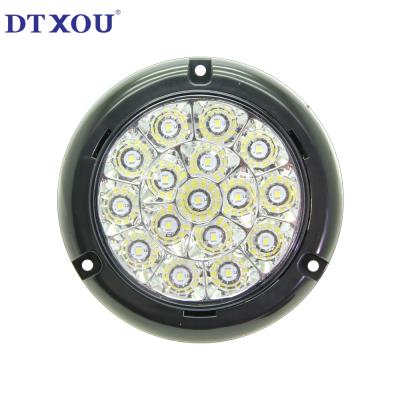 China OE No. 00001 LED Waterproof White Round Truck Rear Taillight Signal Indicator 12V 24V for sale