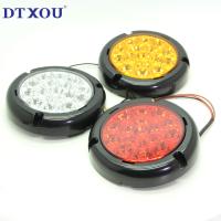 China OE No. 00001 LED Waterproof White Round Truck Rear Taillight Signal Indicator 12V 24V for sale