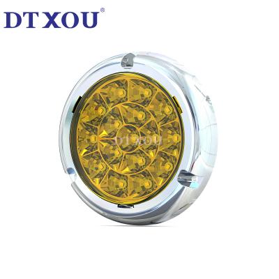 China High-quality Led Trailer Taillight Waterproof Yellow Round Truck Rear taillight Signal indicator 12v 24v for sale