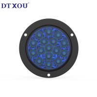 China New Products 2023 12v 24v Truck Tail Light Ip65 Waterproof Round 4 Inch Led Tail Lights For Trucks Trailers for sale