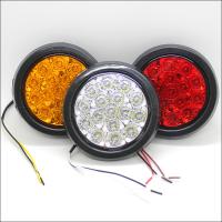 China 3w Wattage AS Lens 4 Inch Round LED Tail Lights for Truck Trailers for sale