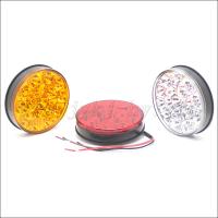 China 3w Wattage AS Lens 4 Inch Round LED Tail Lights for Truck Trailers for sale