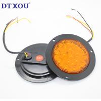 China 16 LEDs 4 Inch Ring LED Tail Light for Truck Retrofit/Upgrade 24V Red LED Trailer Light for sale