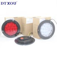 China CCC Approved 16pcs LED 12V/24V 4 Inch Round Red Automobile Rear Combination Light Truck Trailer Led Tail Lights for sale