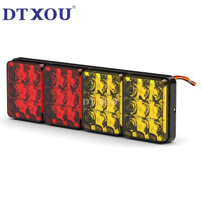 China Truck Lamp 12v 24v Trailer/63led Three Color Trailer 36led Double Color Iron Tail Light for sale