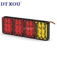 China Truck Lamp 12v 24v Trailer/63led Three Color Trailer 36led Double Color Iron Tail Light for sale