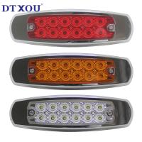 China Green Amber Red12v 24v Flash 12 Led Vehicle Trailer Truck Led Warning Strobe Side Marker Light for sale